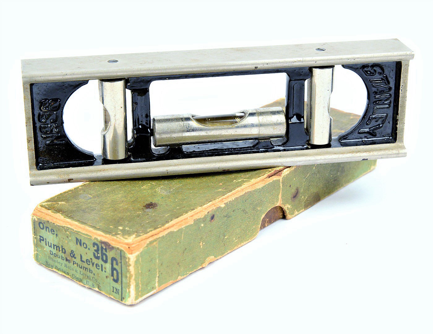 6″ Stanley No. 36 in Original Green Box – Vintage Vials