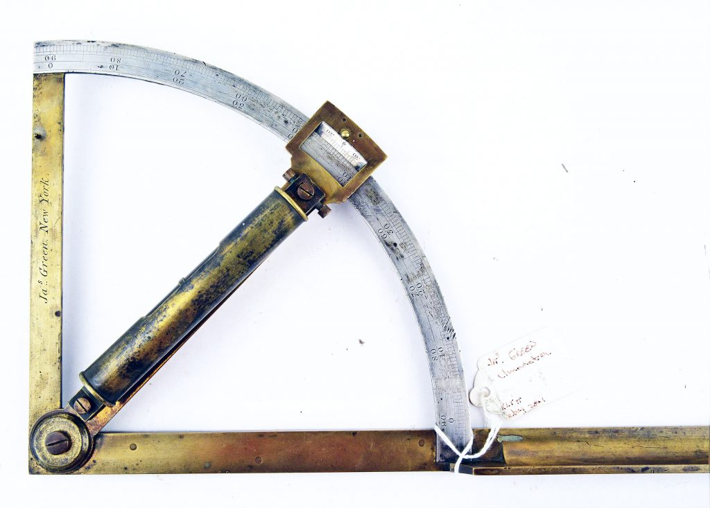 Rare JAMES GREEN, New York Brass Clinometer – Vintage Vials