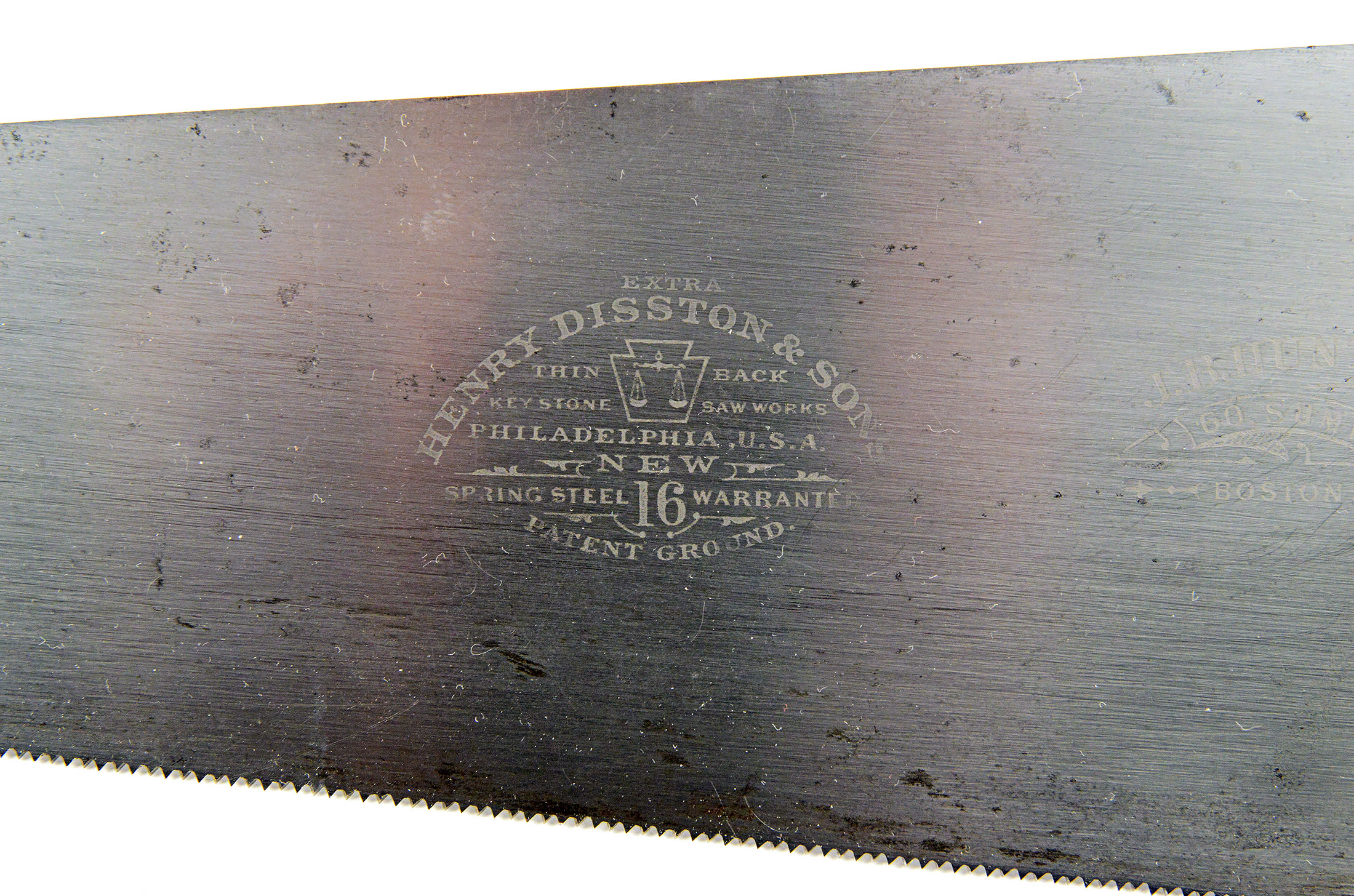 PRISTINE 12 point, 20 inch Disston No. 16 Hand Saw – Vintage Vials