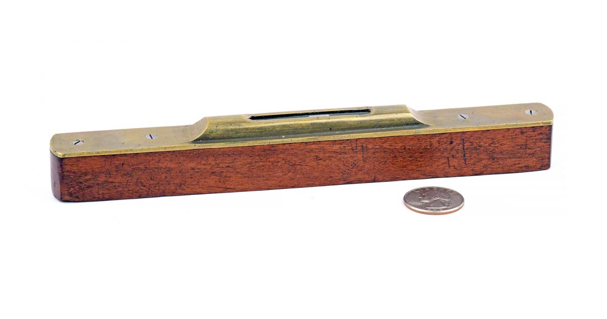 Unique Mahogany & Brass Level – Vintage Vials