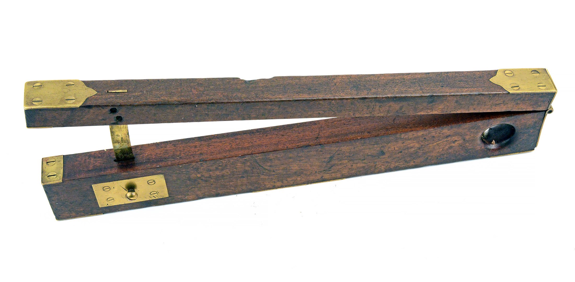 Unique! Hinged Inclinometer Plumb & Level – Vintage Vials