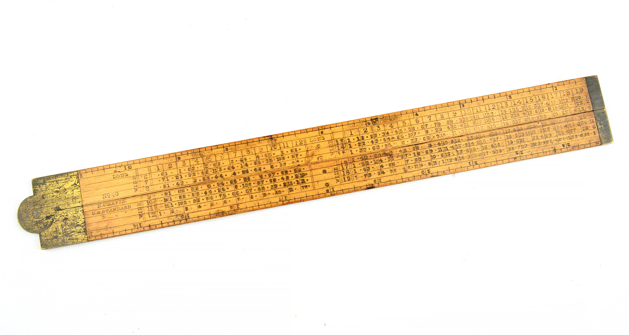 H. Chapin No. 40 U.S. Standard Board Scale Rule – Vintage Vials