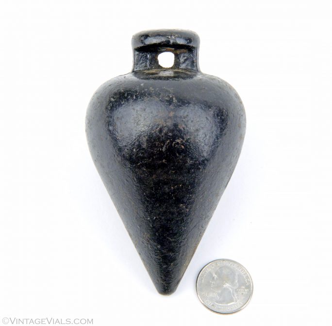 Huge Beautiful Brass Plumb Bob – Vintage Vials